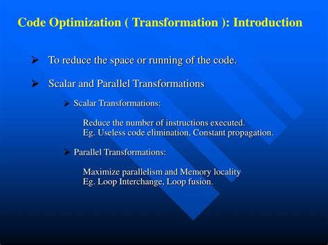 Ppt Automatic Generation Of Code Optimizers From Formal