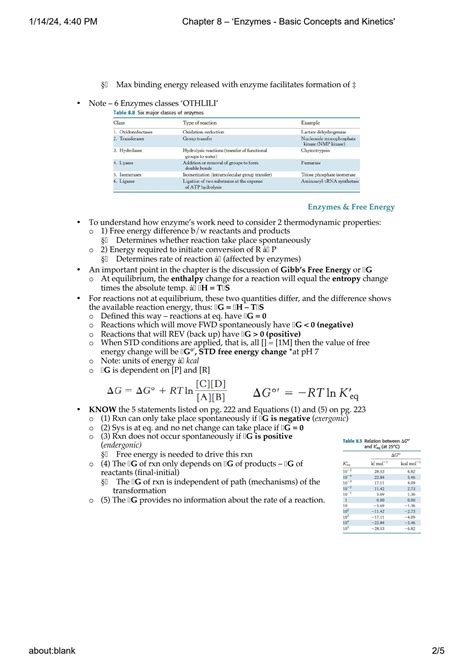 SOLUTION Chapter Enzymes Basic Concepts And Kinetics Biochemistry Studypool