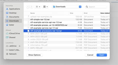 Upload Custom Nar Files
