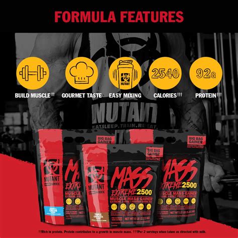 Mutant Mass Extreme Gainer – Muscle Size and Strength – High Density ...