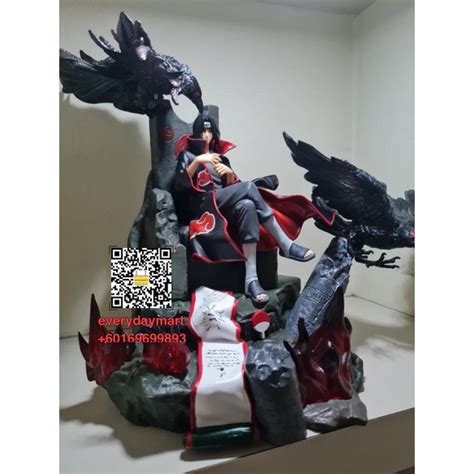 Naruto🔥itachi Uchiha Sitting Pose 32cm🔥action Figure Gk Toys Statues💥