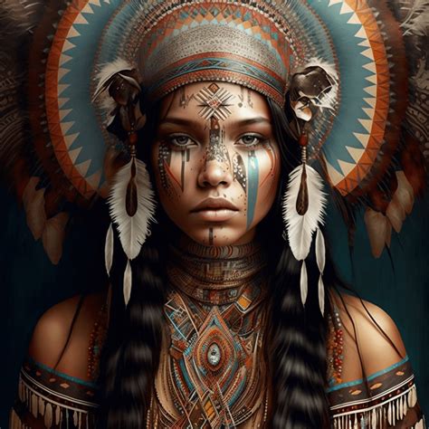 Native American Girl Rmidjourney
