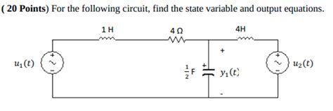 Solved Points For The Following Circuit Find The State Chegg