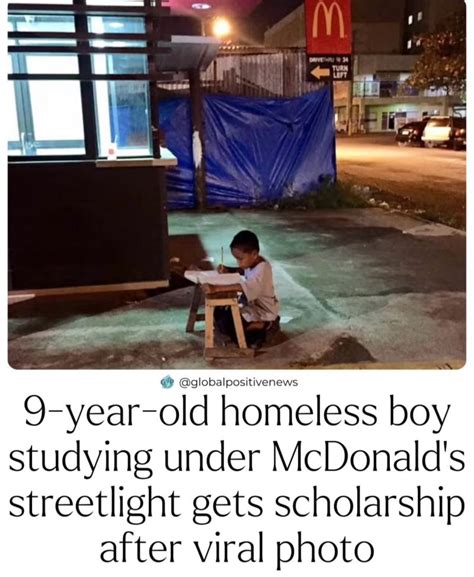 Daniel Cabrera A Third Grader In The Philippines Was Photographed
