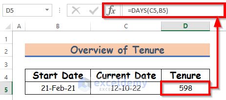 How To Calculate Average Tenure Of Employees In Excel