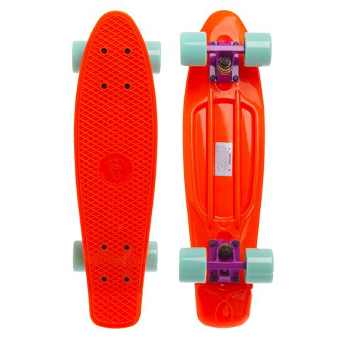 Пенни борд Penny Board круизер пластиковый 22" FISH SK-401-35 оранжевый ...