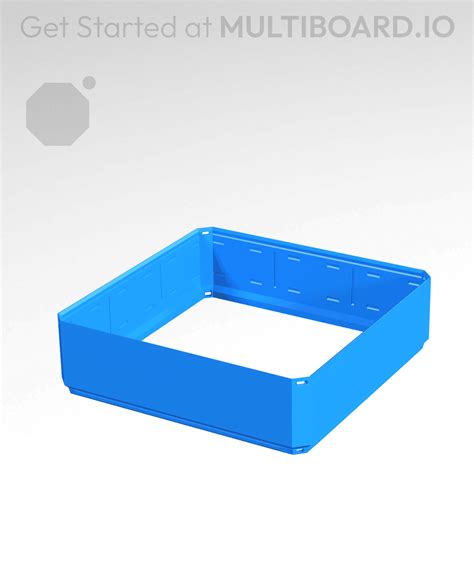 3x3x0 75 simple walls standard click in multibin shell extension