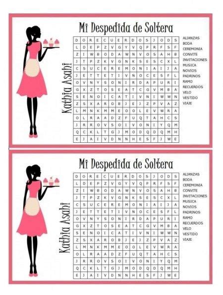 Juegos Para Despedida De Soltera Para Imprimir Imagui