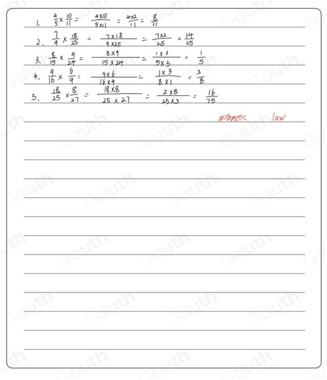 Solved Learning Task 2 Multiply The Given Fractions Use Cancellation
