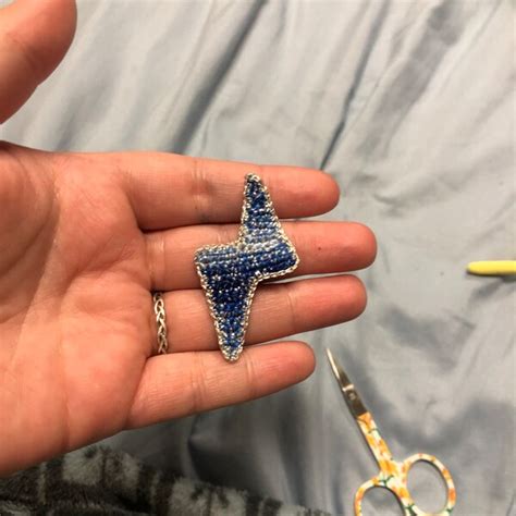 Crochet Lightning Bolt Brooch Pattern Etsy