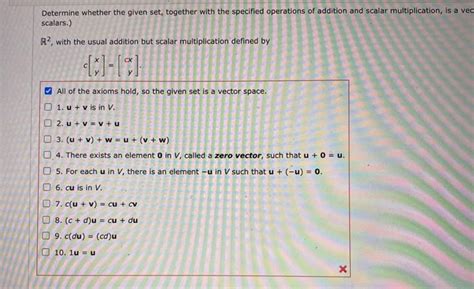 Solved Determine Whether The Given Set Together With The