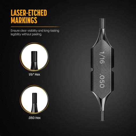 Galvanox Hex 116 050 Double Sided Replacement Bits For Leatherman