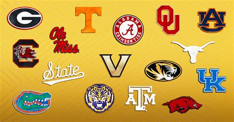 College Football Sec Team Logos