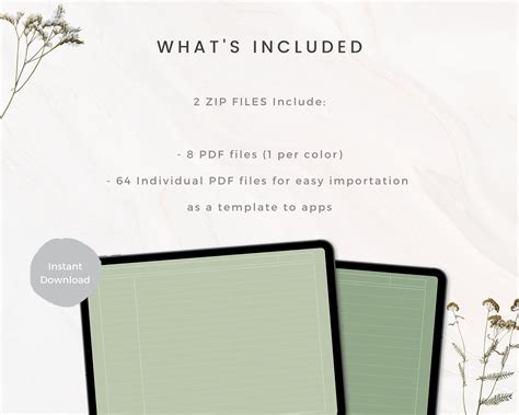 Landscape Digital Note Taking Template Goodnotes Horizontal Template Notability Template