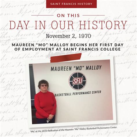 On November 2 1970 Maureen “mo” Malloy Begins Her First Day Of