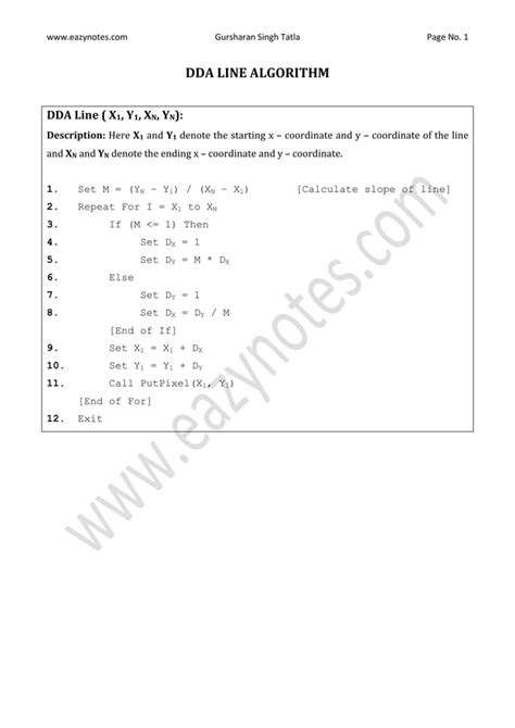Dda Line Algorithm Pdf Graphics Software Computer Software And