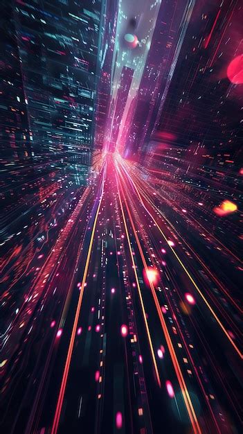 High Speed With Binary Code Numbers On Motion Blurred Path Or Track Speed And Faster Digital