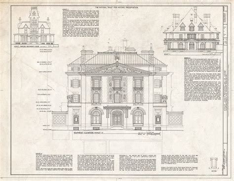 Blueprint Habs Ny60 Pohi1a Sheet 8 Of 14 Kykuit John D Rockef