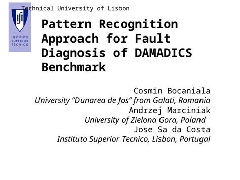 Ppt Technical University Of Lisbon Pattern Recognition Approach For