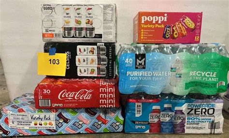 7 Packs Of Assorted Drinks See Photos Earls Auction Company