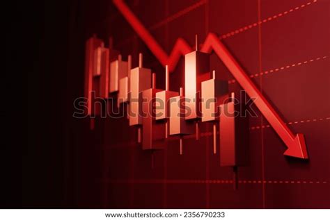 Falling Stock Chart Representing Economic Crisis Stock Illustration 2356790233 Shutterstock
