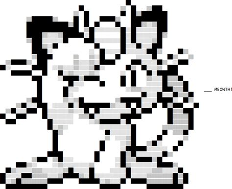 Meowths Battle Sprite In Notepad By Mrkokopudgefudge On Newgrounds