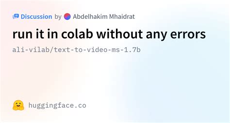 Ali Vilabtext To Video Ms 17b · Run It In Colab Without Any Errors