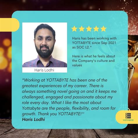 Yottabyte On Linkedin Yottabyte Employeetestimonial