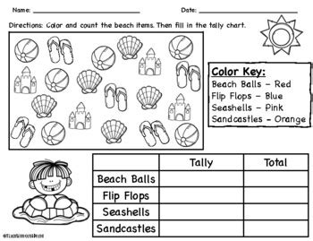 Free Printable Beach Worksheets For Preschool K 1st Worksheets