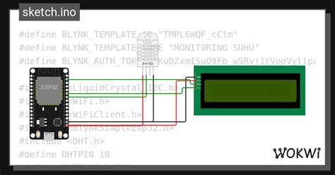 Monitoring Suhu Wokwi Esp32 Stm32 Arduino Simulator