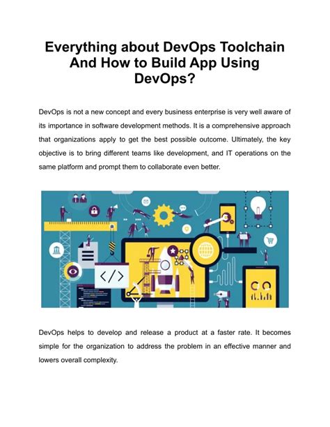 PPT Everything About DevOps Toolchain And How To Build App Using DevOps PowerPoint