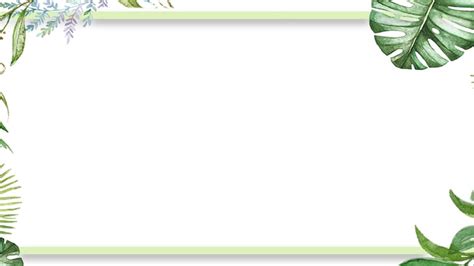 White Leaf Border Dialog Box Text Simple Powerpoint Background For Free