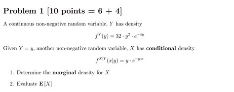 Solved Problem Points A Continuous Non Negative Chegg
