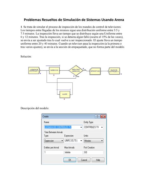 96917543 Problemas Arena Problemas Resueltos de Simulación de