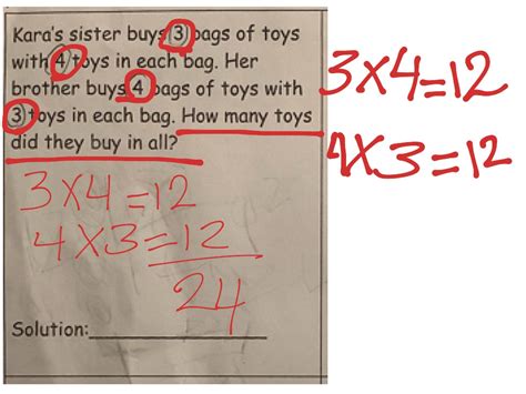 3rd Grade Multiplication Problem Solving Math Elementary Math