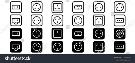 Electrical Socket Types Vector Icon Set Stock Vector Royalty Free 2270508703 Shutterstock Electrical Socket Types Vector Icon Set Stock Vector Royalty Free 2270508703 Shutterstock
