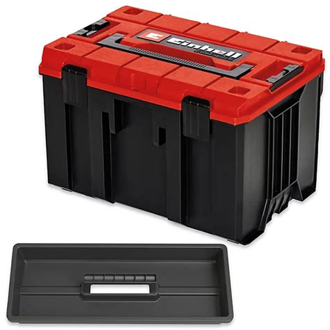 Einhell Tool Box Medium Carrying Case Stackable Storage Official Red E