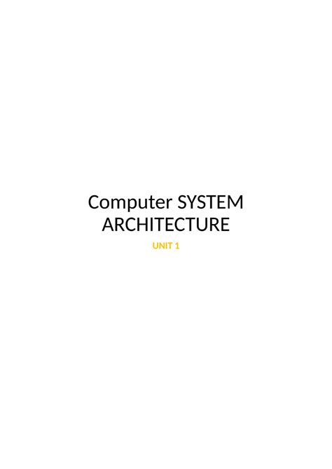 CSA1 It Contains Topics Like Instruction Code Computer Register Computer Instructions Studocu
