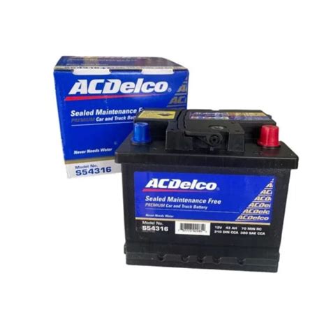 Bateria Ac Delco 45 Ah 380cca S54316 Rp