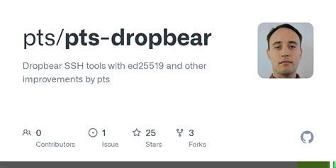 GitHub Pts Pts Dropbear Dropbear SSH Tools With Ed25519 And Other Improvements By Pts
