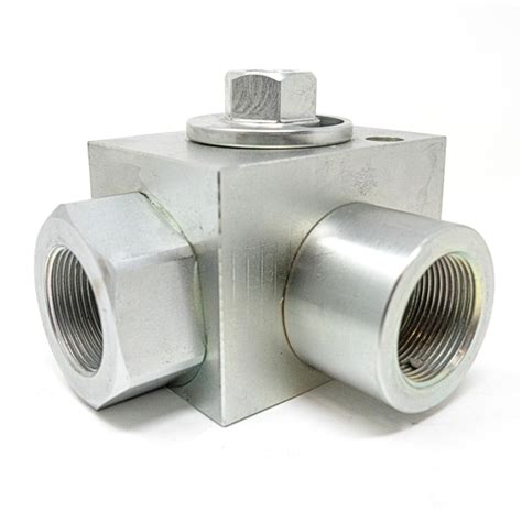 Gemels® 3 Way Excavator Ball Valve Block Style 1 14 Npt