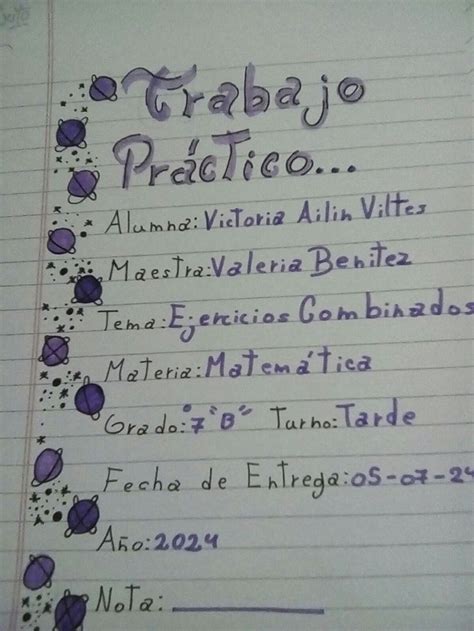 Idea Trabajo Práctico Caratula Para Trabajo Practico Como Hacer Una