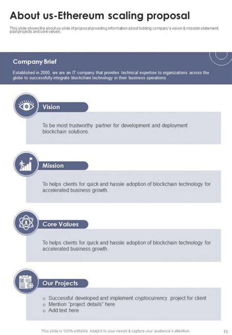 ethereum scaling proposal report sample example document ppt powerpoint