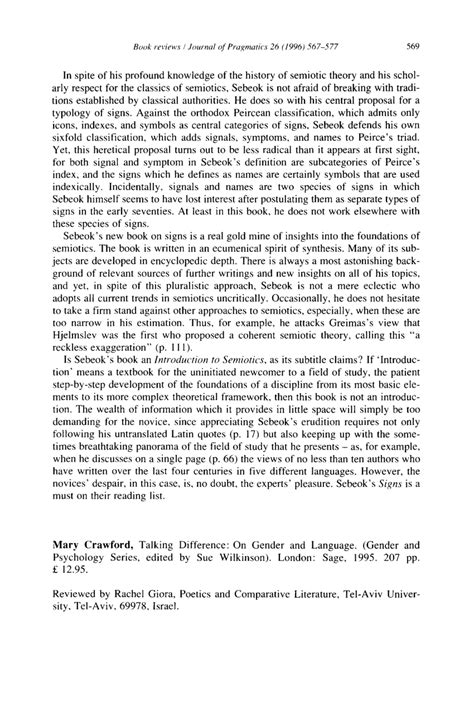 PDF Talking Difference On Gender And Language