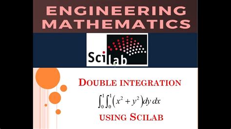 Double Integration Using Scilab Youtube