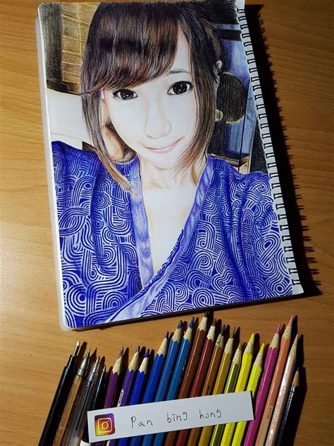 手繪 色鉛筆人像繪畫 分享 手作板 Dcard