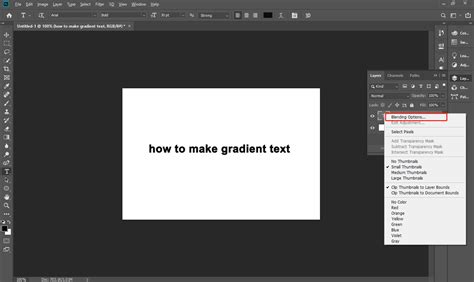 Creative Techniques How To Make Gradient Text In Photoshop