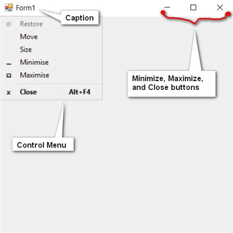 Visual Basic Net Forms Properties Methods And Events