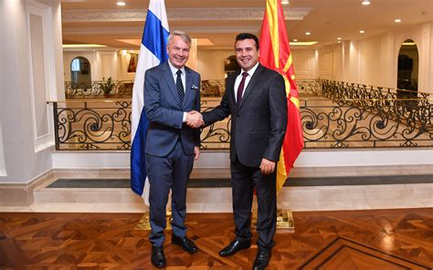 Средба на премиерот Заев со министерот за надворешни работи на Финска