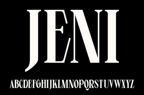 Premium Vector Luxury Condensed Display Font Vector
